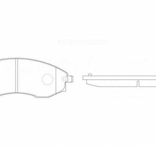 SB nagamochi BP11003 Колодки тормозные дисковые