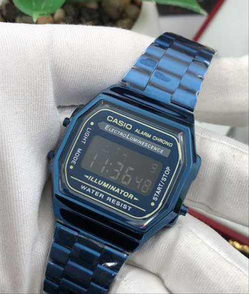 Электронные часы casio illuminator blue