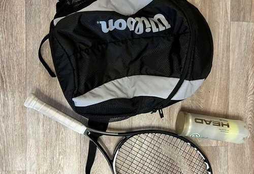 Теннисная ракетка и рюкзак Wilson