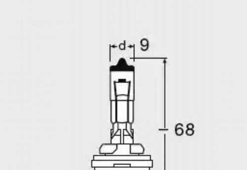 Osram 880 Лампа H27/1 12V 27W PG13 original line к