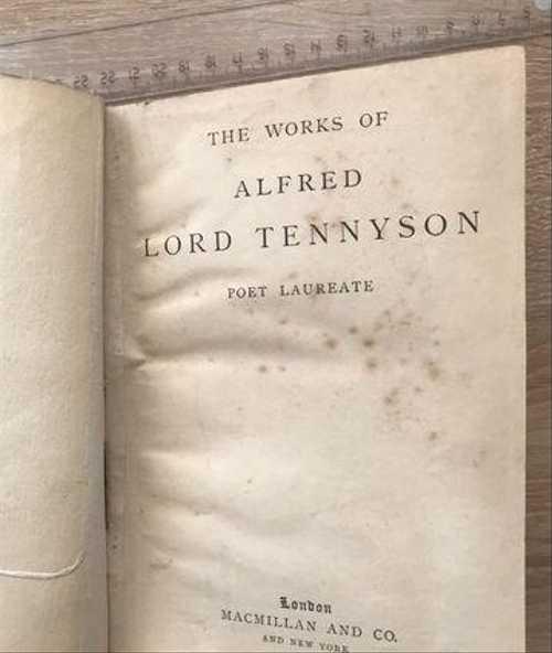 Книга 1894 А. Тенниссон Лондон сборник на англ