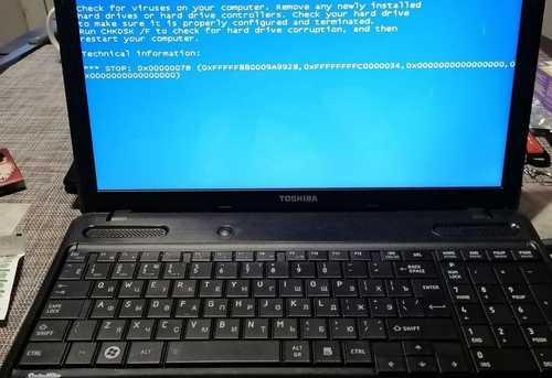 Ноутбук toshiba satellite c660-168