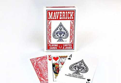 Карты для покера Maverick Standard Index Red