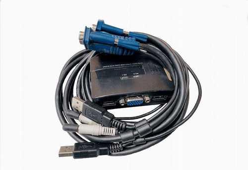 Переключатель LevelOne KVM 0223 USB & audio