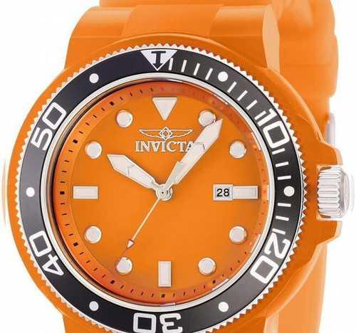 Оранжевые Часы Дайверы Invicta Pro Diver Светятся