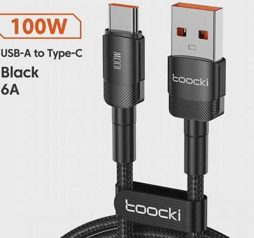 Toocki 100W 6A USB C Кабель для быстрой зарядки данных USB типа C для Huawei Honor Oneplus Realme Xi