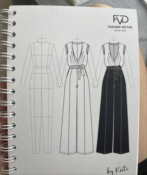 Скетчбук fashion vector design