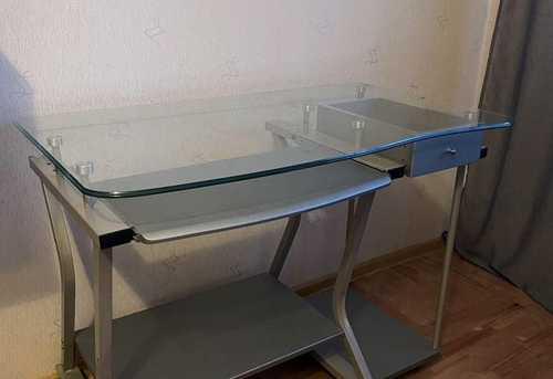 Компьютерный стол рабочий стеклянный