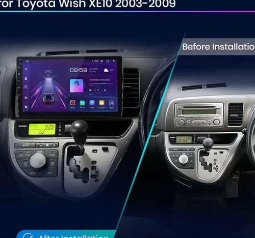 Магнитолла 2 din Android Toyota Wish 2003-2009г