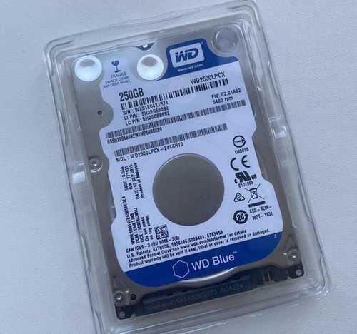 Винчестер 2,5" 250Gb SATA WD Blue