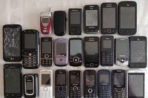 Лот сотовых телефонов