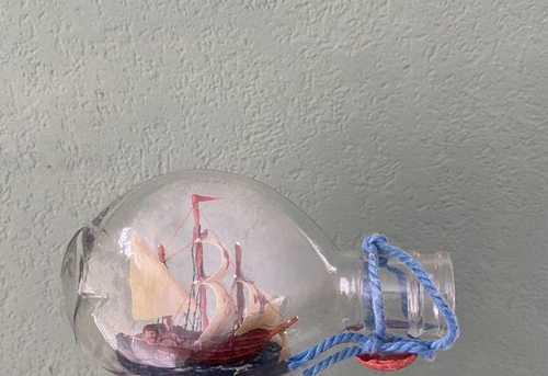 Лодка в бутылке,сувенир