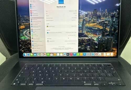 MacBook Air 15 (2023), 256 ГБ, M2 (8 ядер), RAM 8 ГБ, GPU 10-core