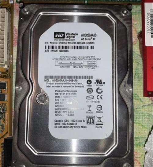 Жесткий диск HDD WD3200aajs 320Gb