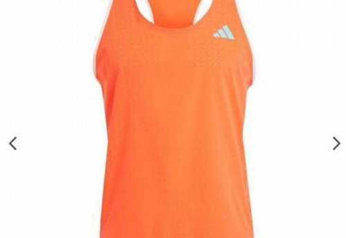 Футболка красная для бега adidas