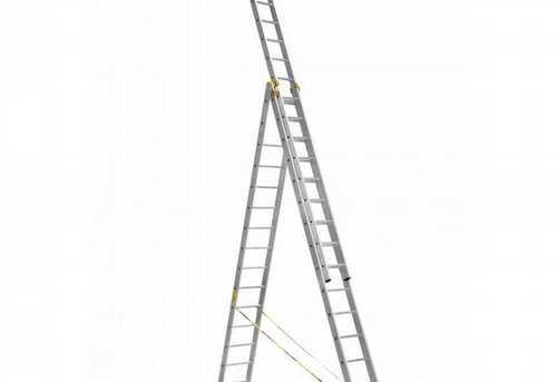 Алюминиевая трехсекционная лестница Алюмет Серия Р
