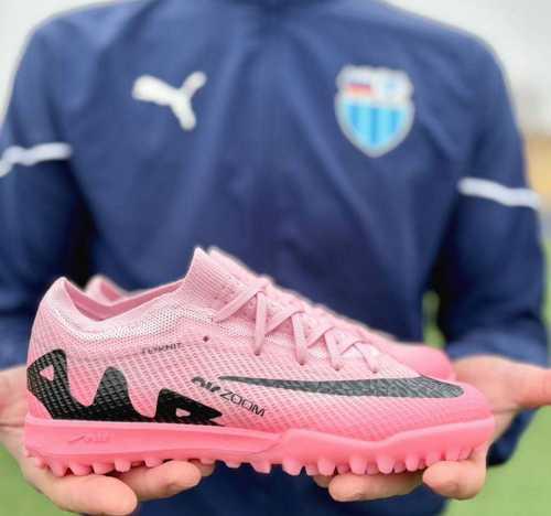 Детские сороконожки Nike Mercurial Air Zoom Pink