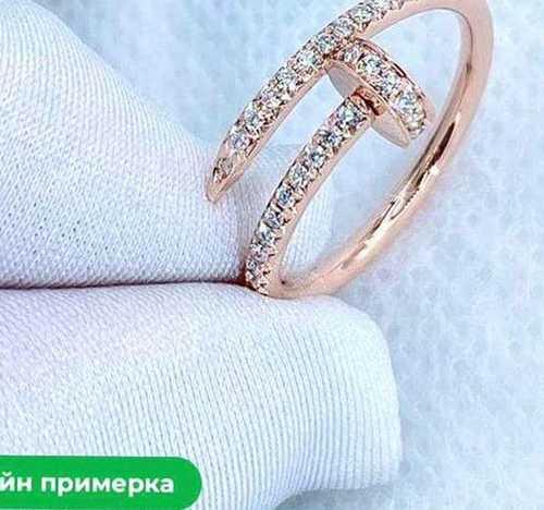 Кольцо Cartier Juste un Clou, розовое золото 0,4ct