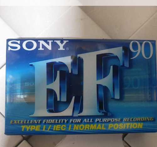 Аудиокассеты новые sony ef 90