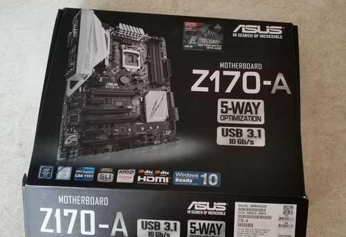 Материнская плата LGA 1151 asus Z170-A