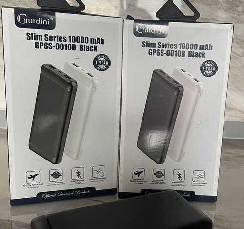 Внешний аккумулятор Gurdini Slim Series 10000mAh