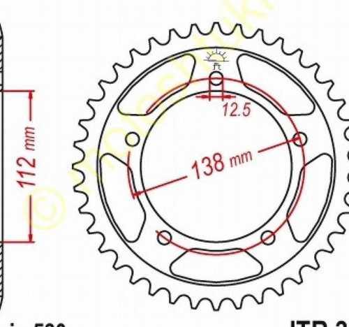 Звезда JT ведомая JTR302 - 41