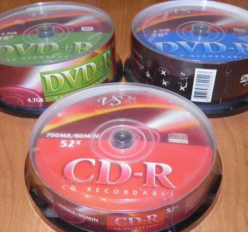 Диски DVD-R, CD-R, конверты