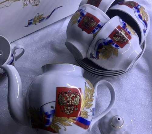 Сервиз чайный новый Дулево