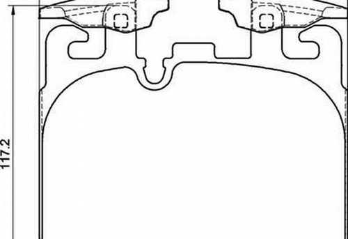 Колодки тормозные передние Brembo, P06106