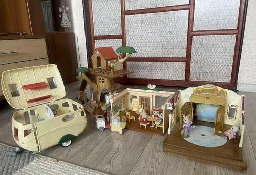 Sylvanian families несколько наборов в одном