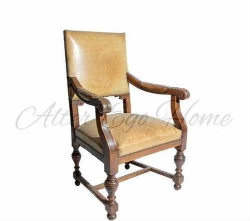 Старинное дубовое кресло 1860-х гг