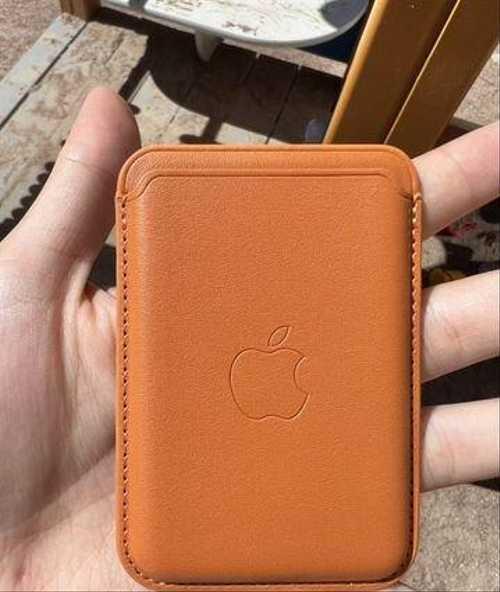 Кардхолдер Apple Leather wallet magsafe