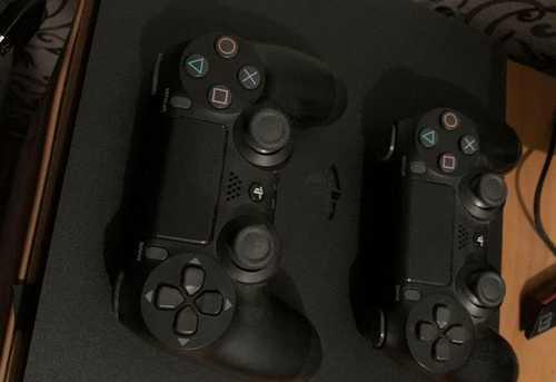 Sony PS4 slim с 2 геймпадами