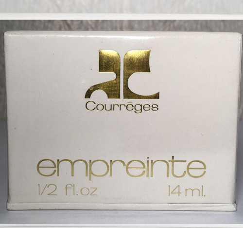 Винтаж духи Empreinte Courreges Белый Кураж слюда