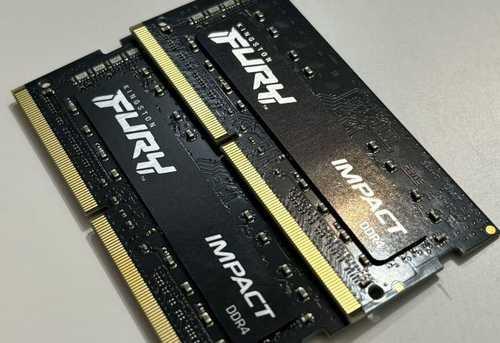 Оперативная память Kingston Fury Impact DDR4 16GB