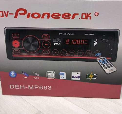 Магнитола 1din Bluetooth ISB Aux