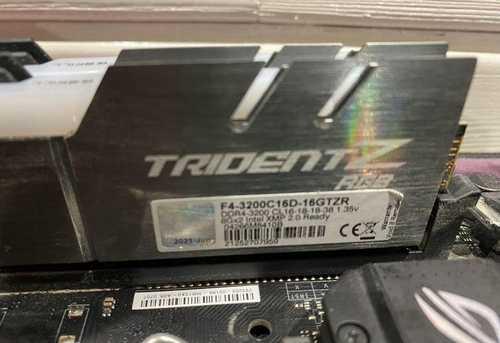 Память DDR4 g.skill trident z 2*8gb