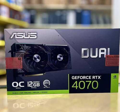 Asus RTX 4070 Dual OC Видеокарта