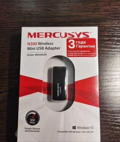 USB Wi-Fi адаптер mercusys MW300UM