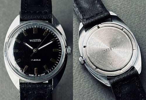 Восток черный циферблат мужские наручные часы СССР