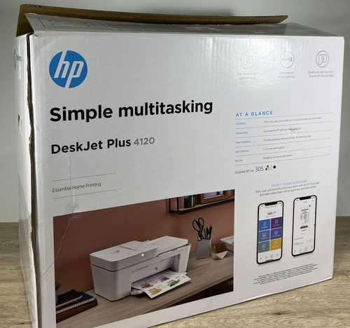 Мфу струйное HP DeskJet Plus 4120 All-in-One