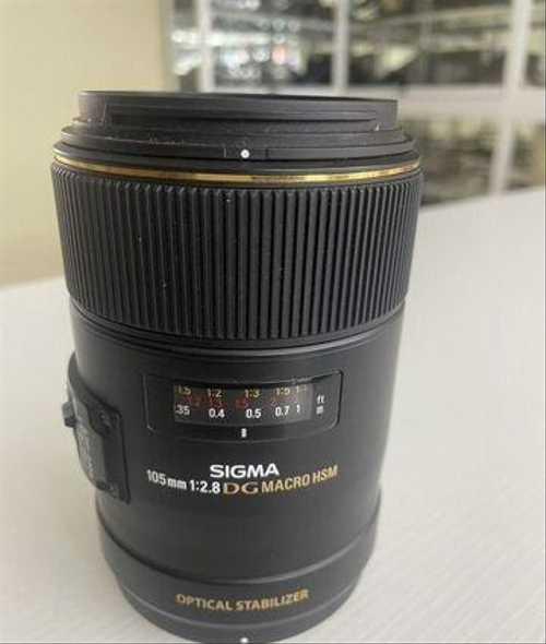 Объектив Sigma 105mm 1:2.8 DG Macro HSM