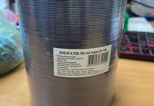 DVD-R диски 4,7 гб, 100 шт
