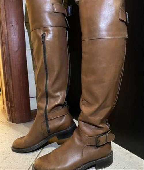 Сапоги женские ботфорты Aldo кожа, р. 38,5