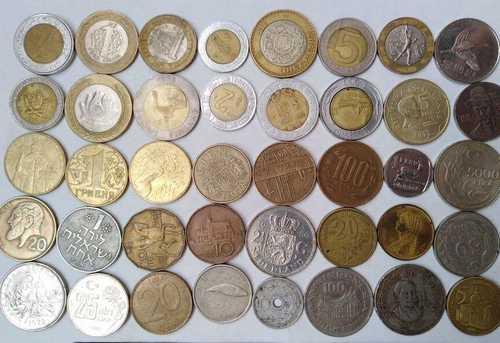 Иностранные монеты, 40 шт