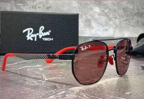 Очки Ray Ban Ferrari красные