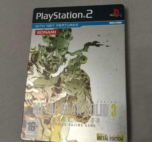 Metal Gear Solid 3 ps2 steel book