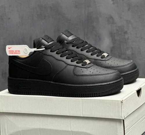 Кроссовки nike air force 1 black (Арт.60445)