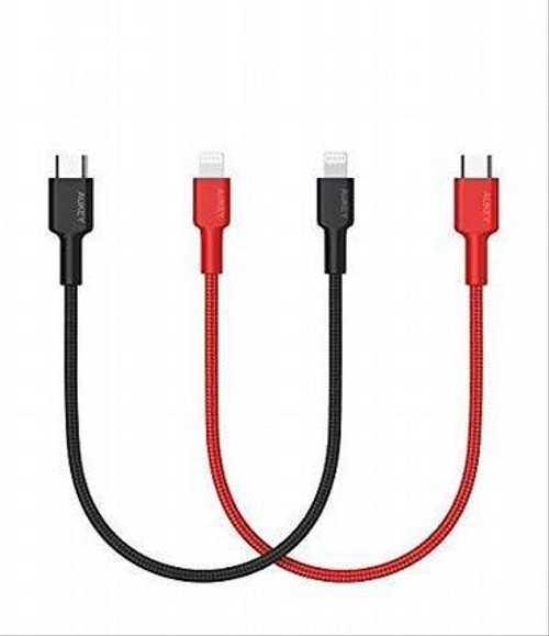 Кабель Aukey USB-C to Lightning Cable MFi 0.3m (2