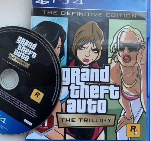 Диск ps4 gta trilogy